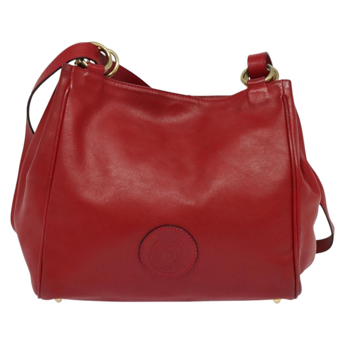 Bally Red Leather Shoulder Bag Authentic | eBay